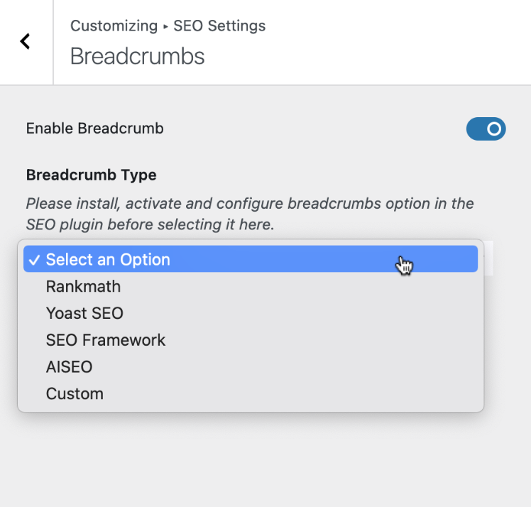 Breadcrumbs – WP Travel Kit – Documentation